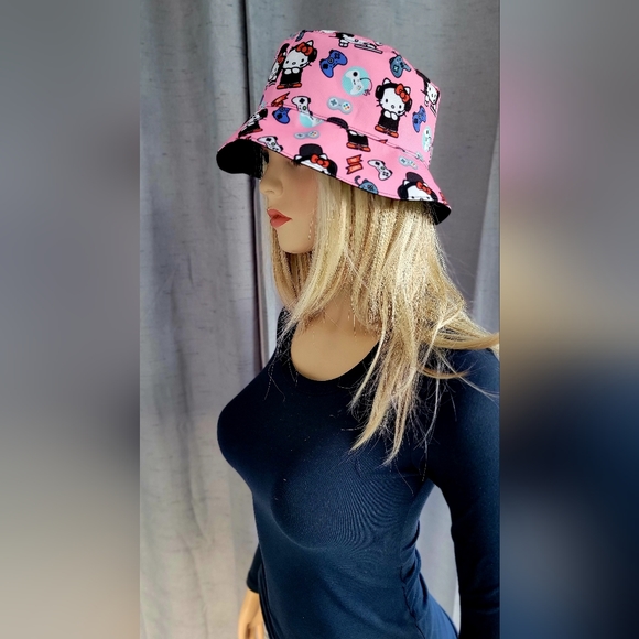 Accessories | Hello Kitty Super Gamer Pink Bucket Hat Brand New | Poshmark